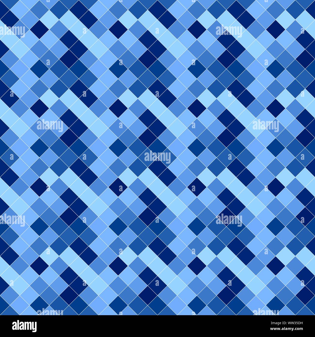 Geometrical square pattern background - abstract steel blue vector ...