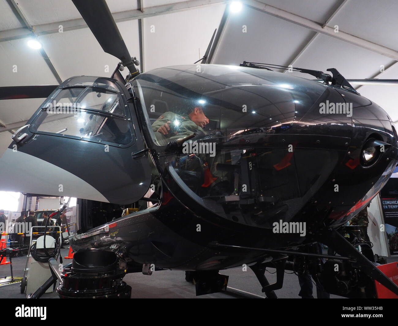 Eurocopter EC145, helicopter of the Peruvian Police displayed at the ...