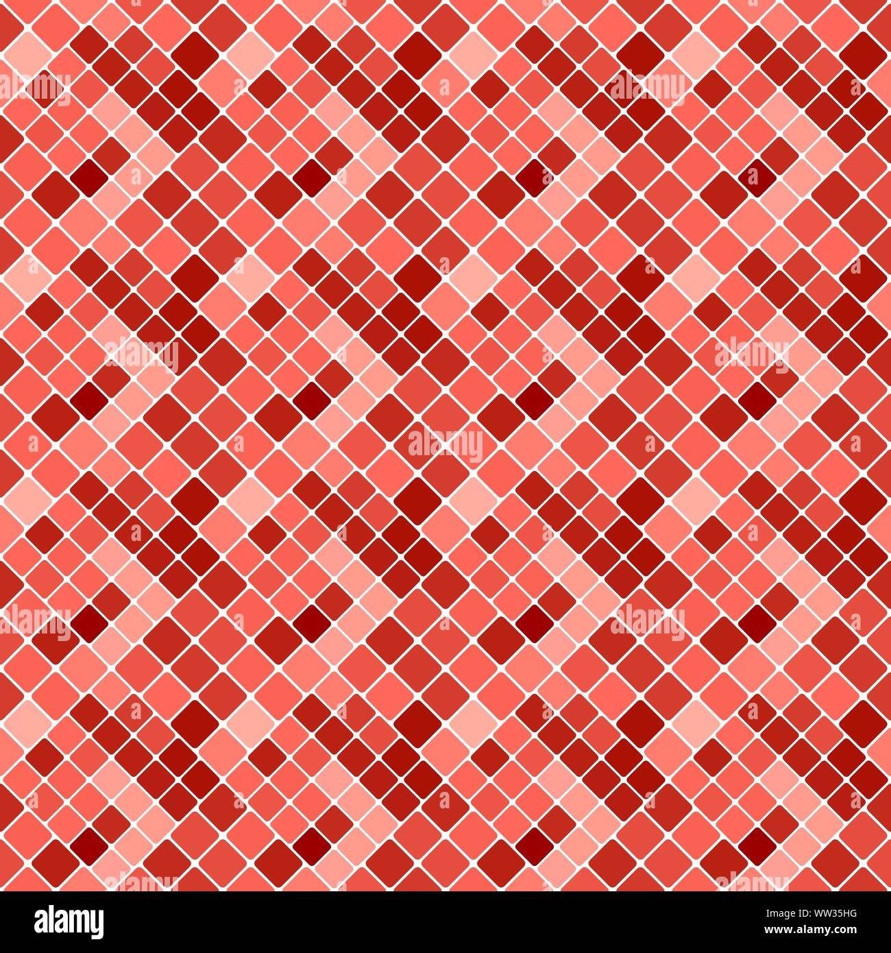Seamless Square Pattern Background Red Abstract Vector Graphic Design From Diagonal Squares