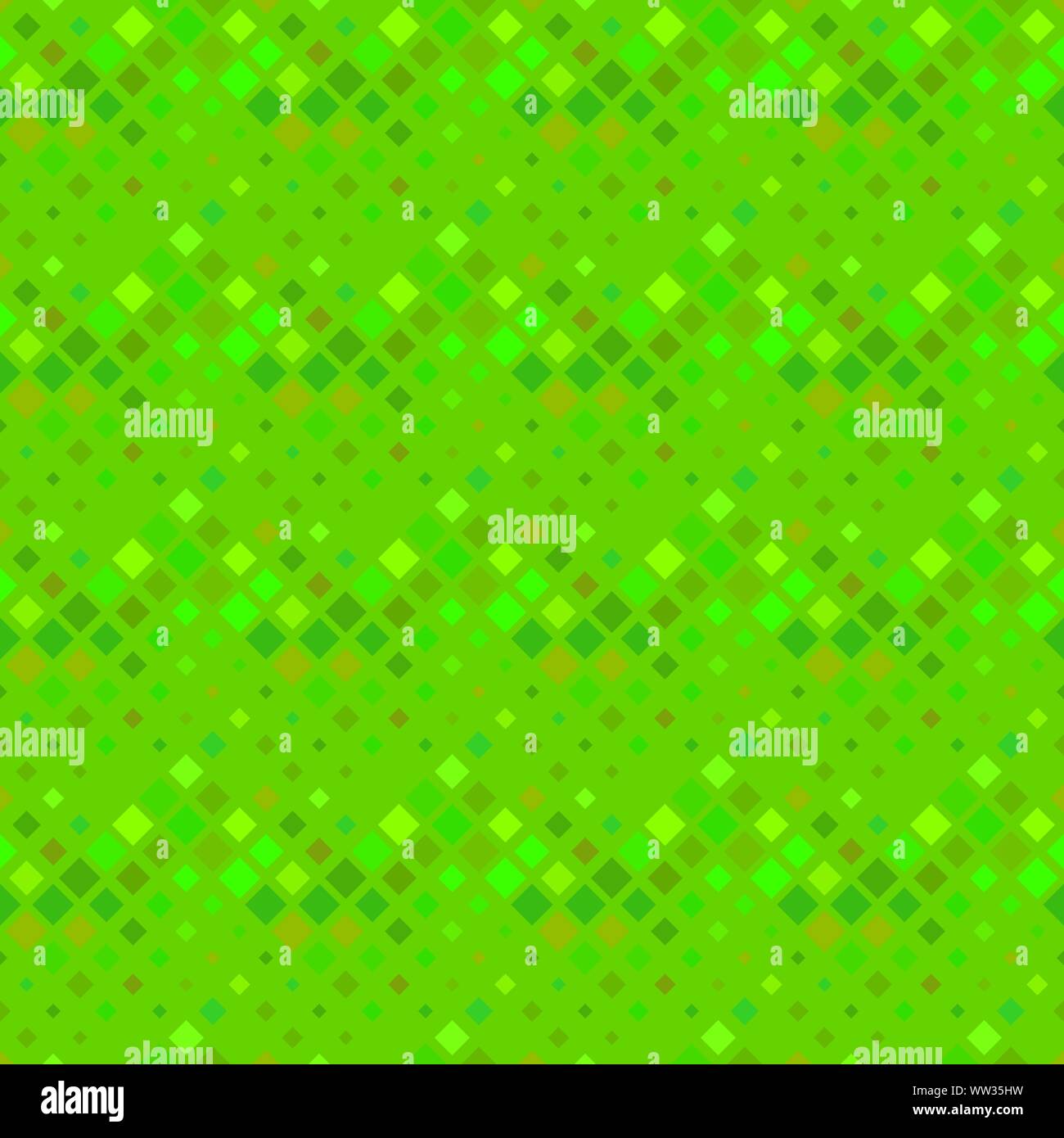 Seamless Diagonal Square Pattern Background Green Abstract Vector Graphic Design Stock Vector