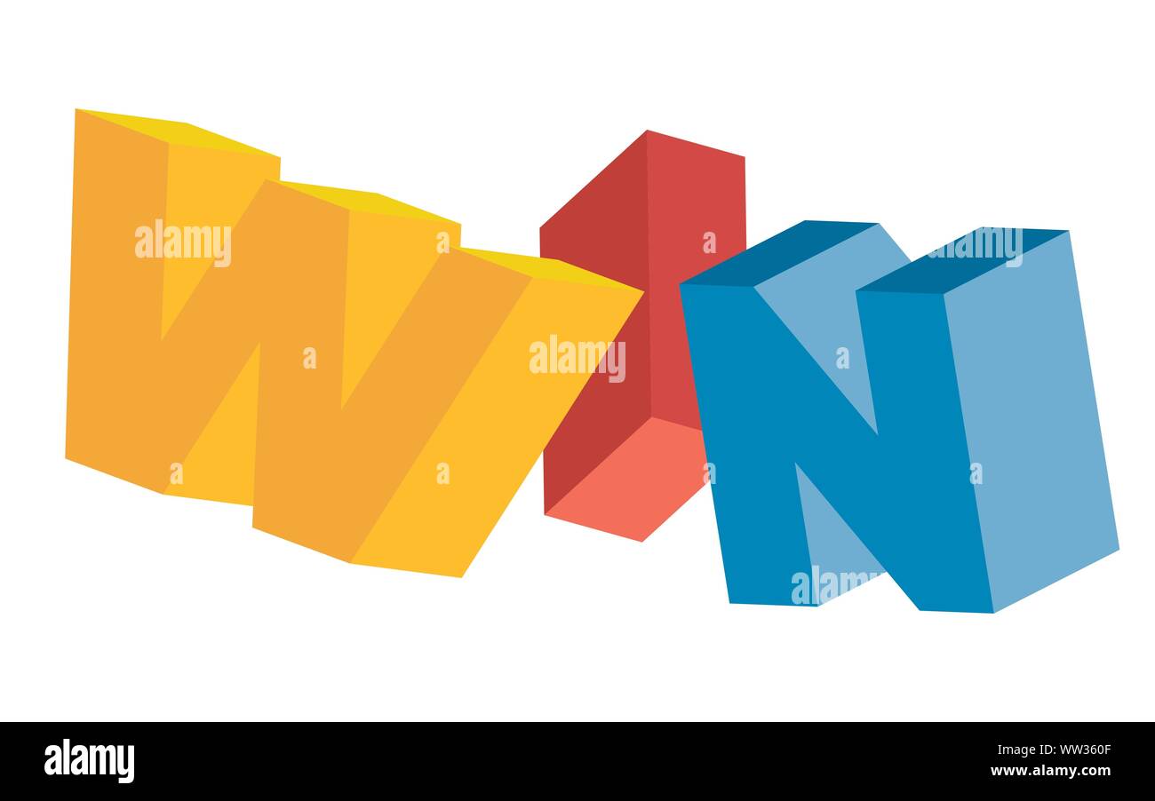 3d vector fonts colorful typography quotes in 3d type fonts Stock ...