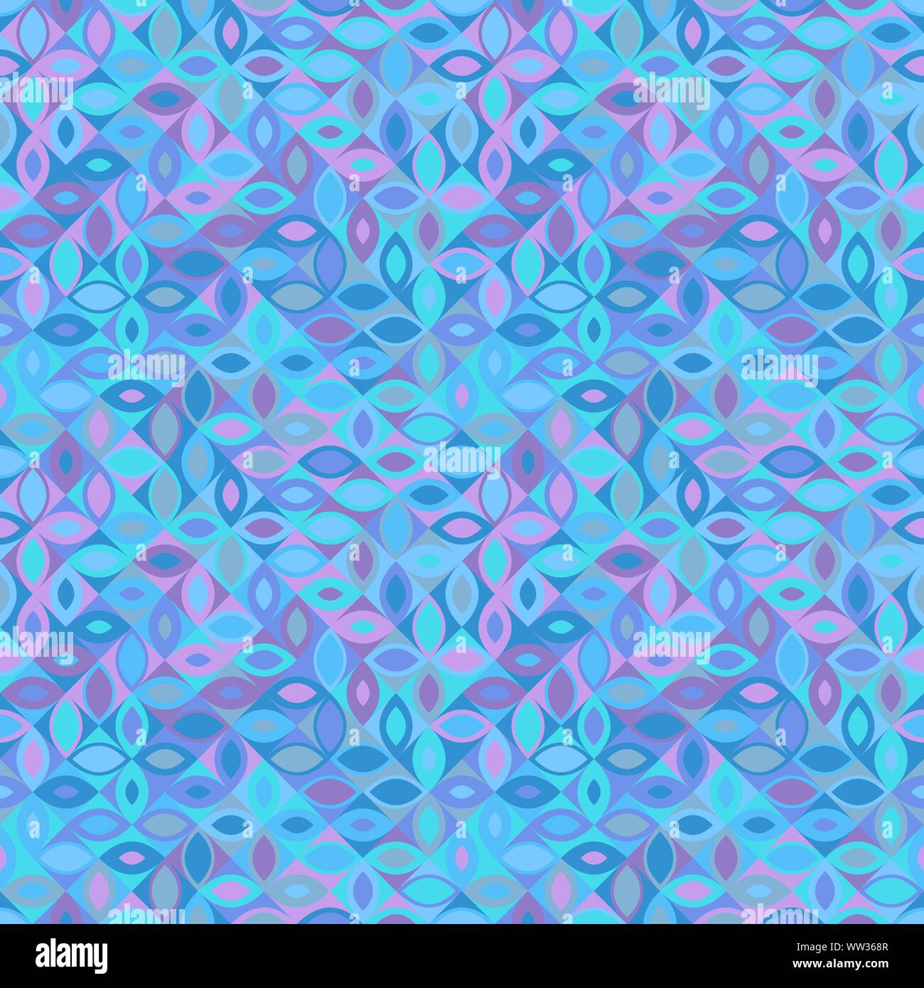 Seamless colorful random curved shape pattern background - abstract ...