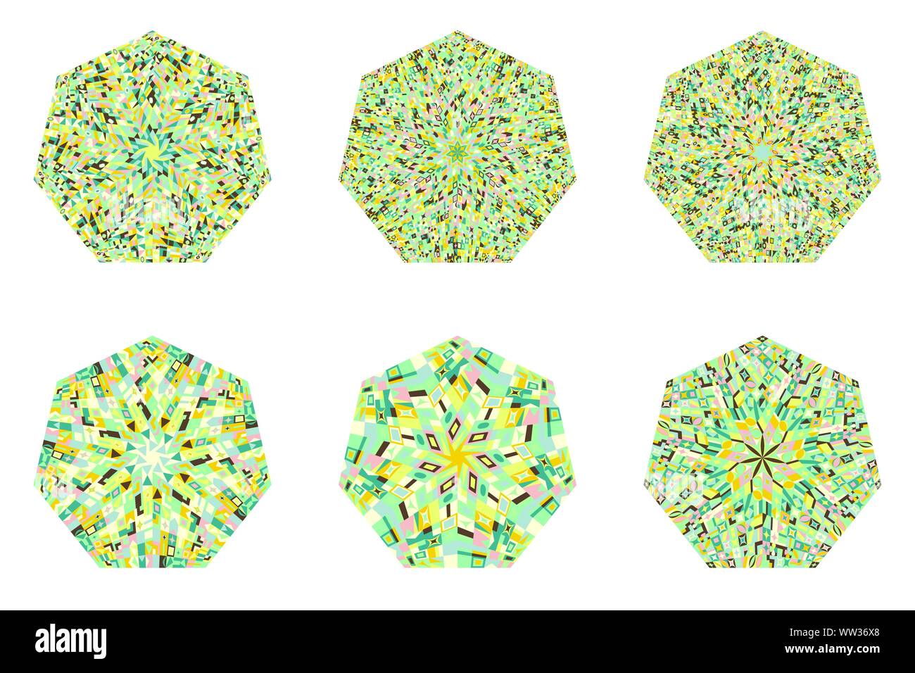 Heptagon design hi-res stock photography and images - Alamy