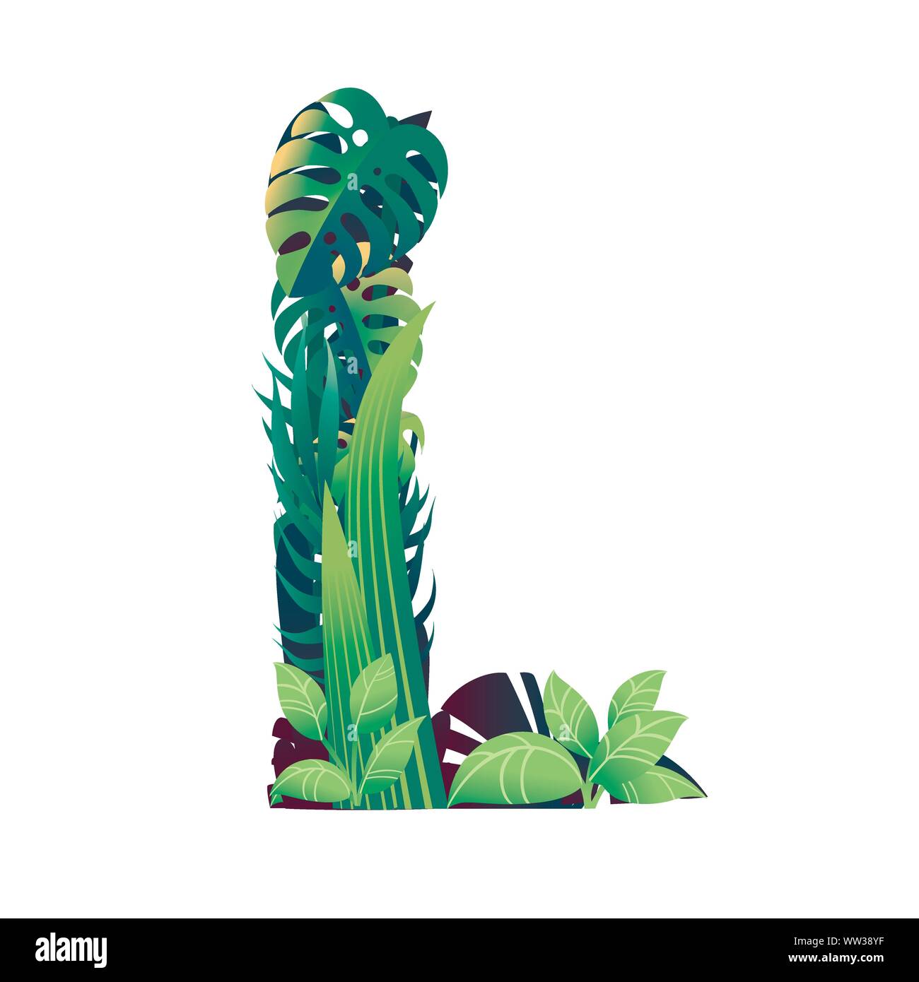 Letter l leaves hi-res stock photography and images - Alamy