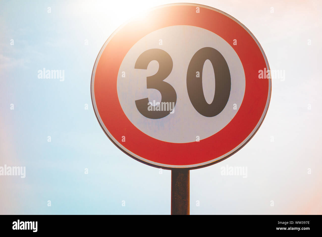 Number 30 traffic circle hi-res stock photography and images - Alamy
