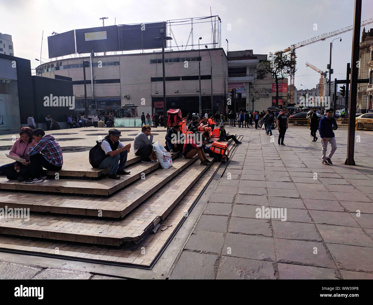 Centro Civico, for years the highest building in Lima Peru Stock Photo ...