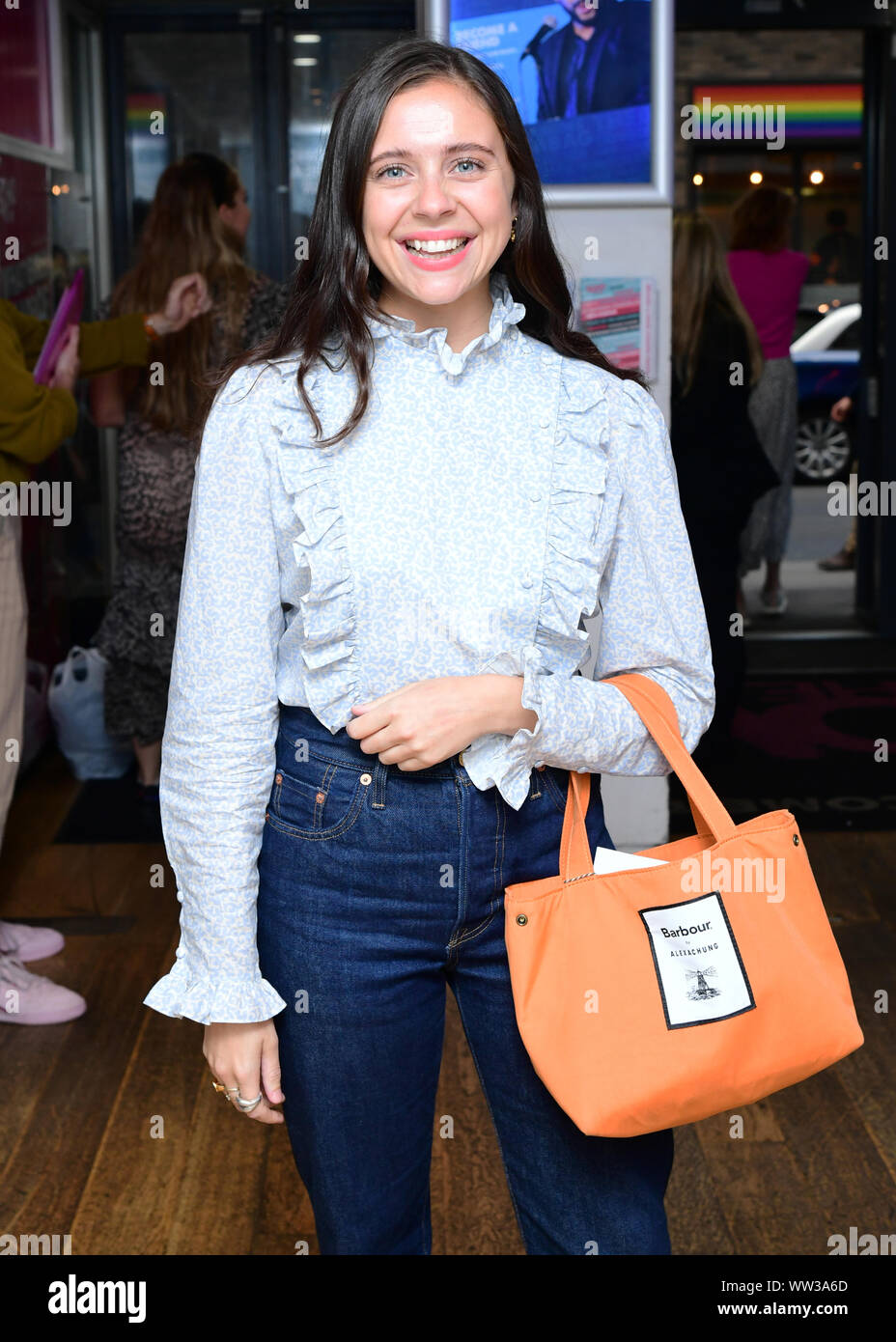 Bel Powley arriving for the press night of What Girls Are Made Of at ...