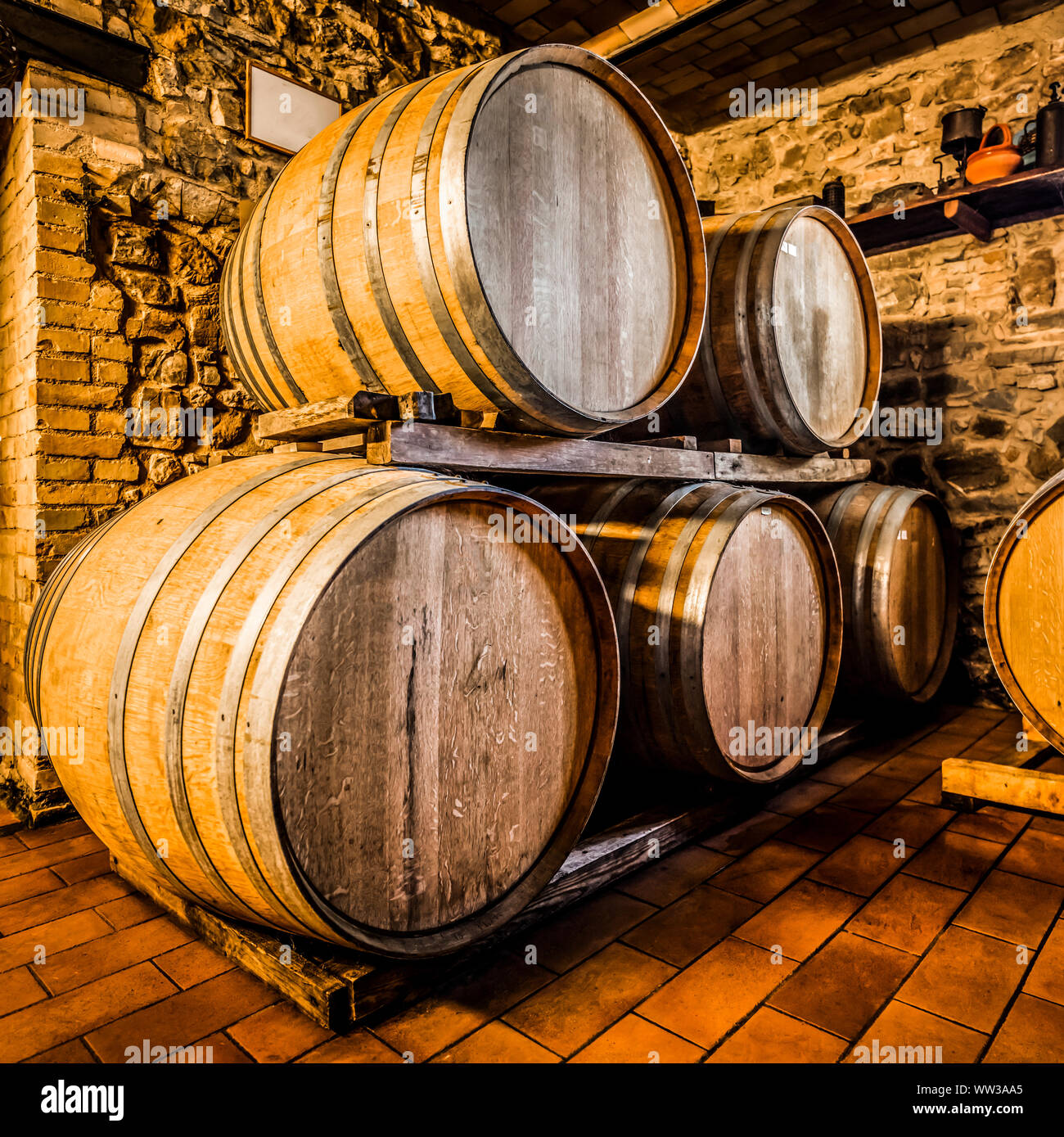 Rum aging in wooden barrels hi-res stock photography and images - Alamy