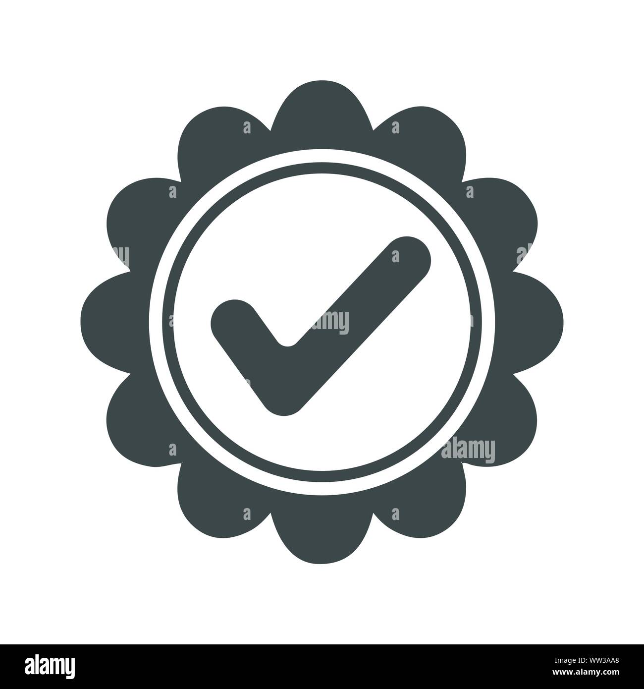 Approved, tick, yes mark icon Stock Vector Image & Art - Alamy