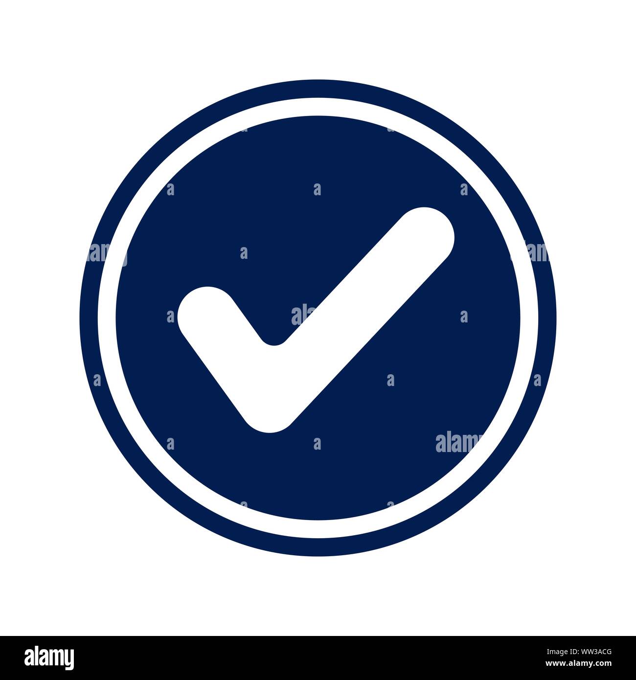 Approved, tick, yes mark icon Stock Vector Image & Art - Alamy