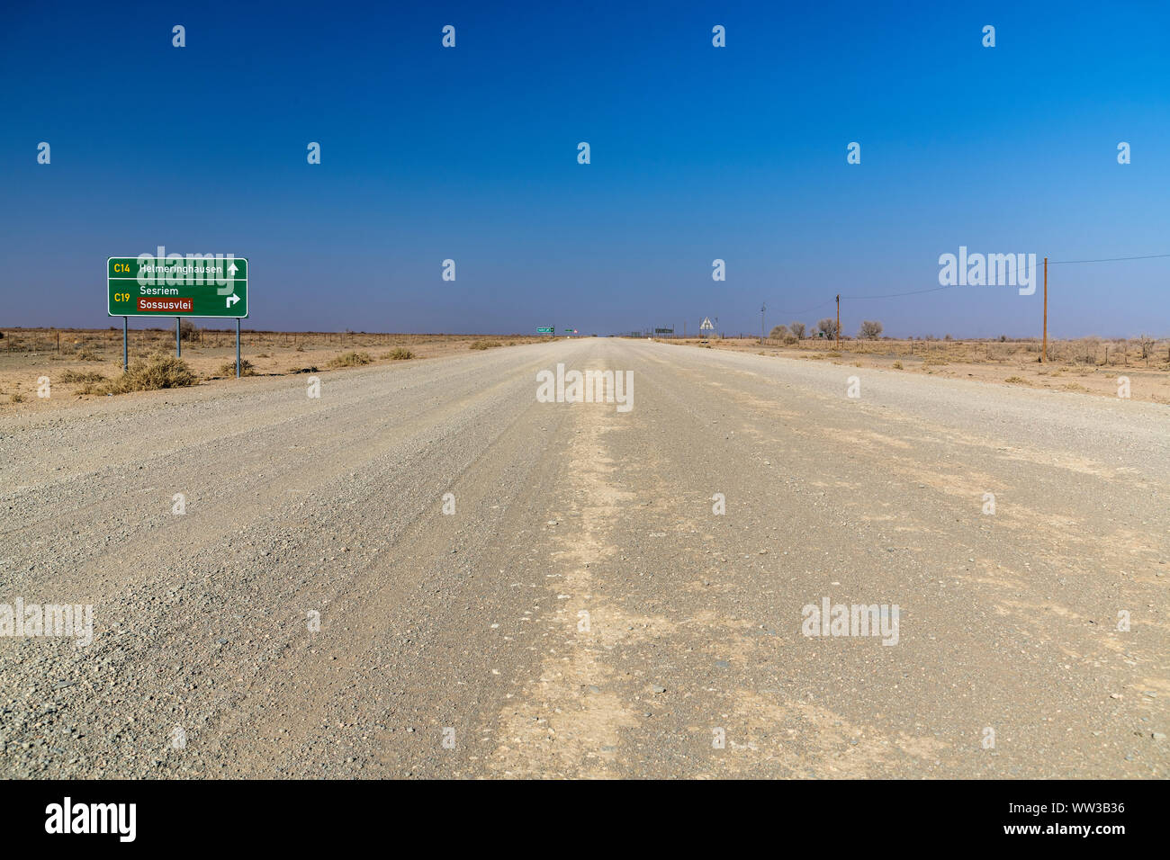Namibian road sign hi-res stock photography and images - Alamy