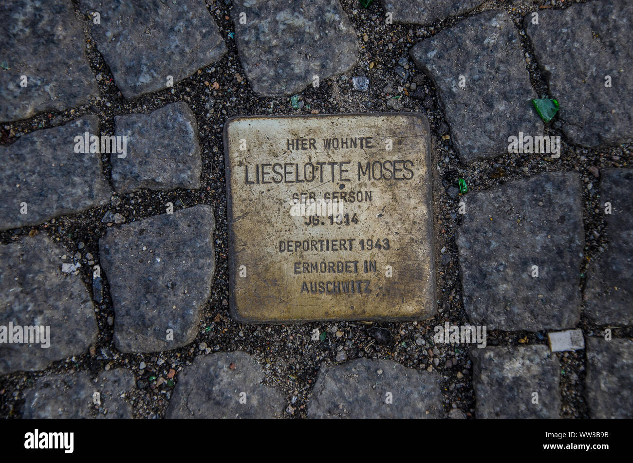 The Stolpersteine project, initiated by the German artist Gunter Demnig ...