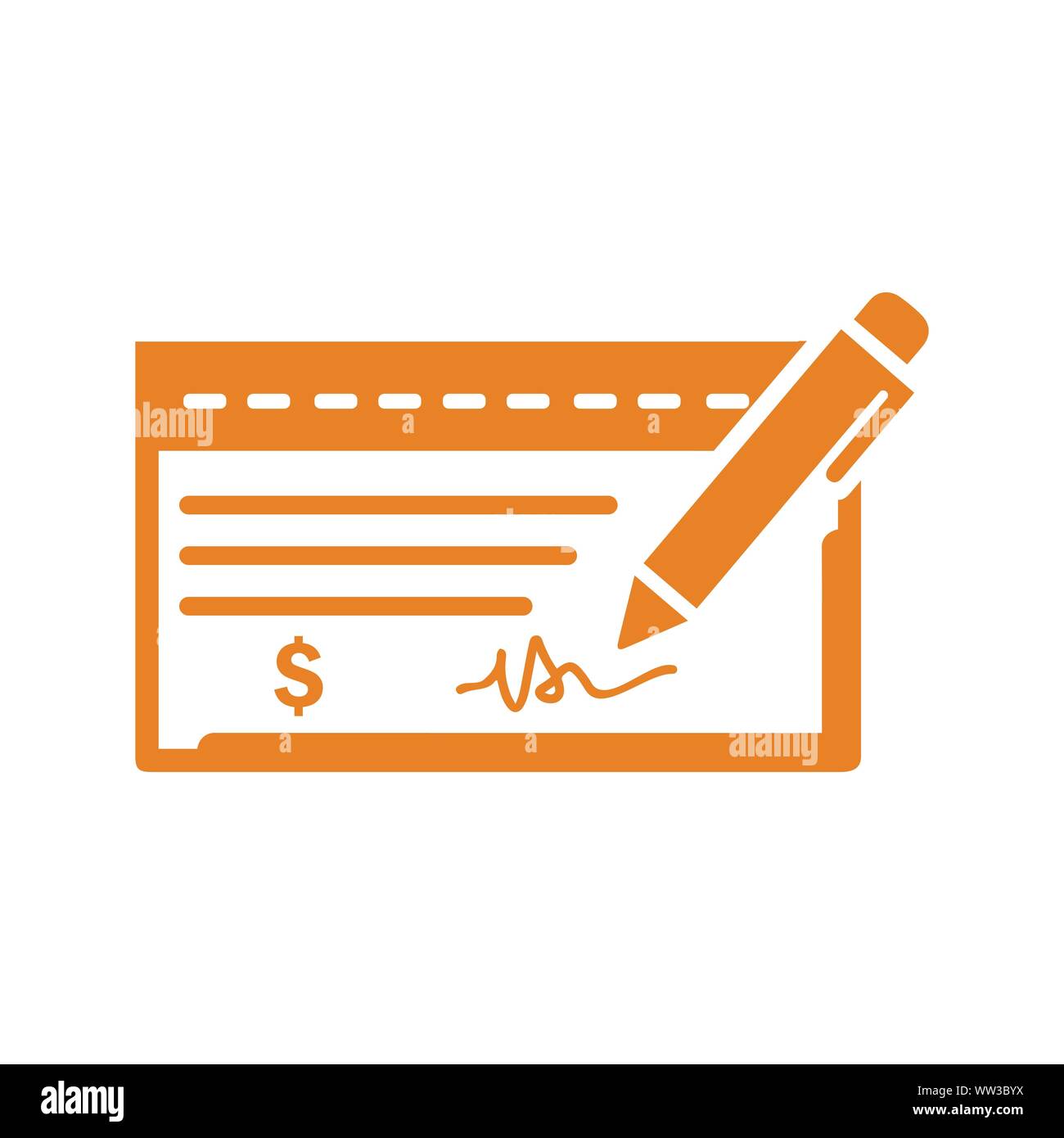 Well organized and fully editable Bank Cheque Icon for any use like ...