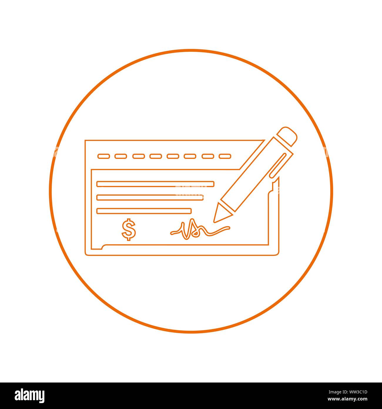 Cheque Icon Vector