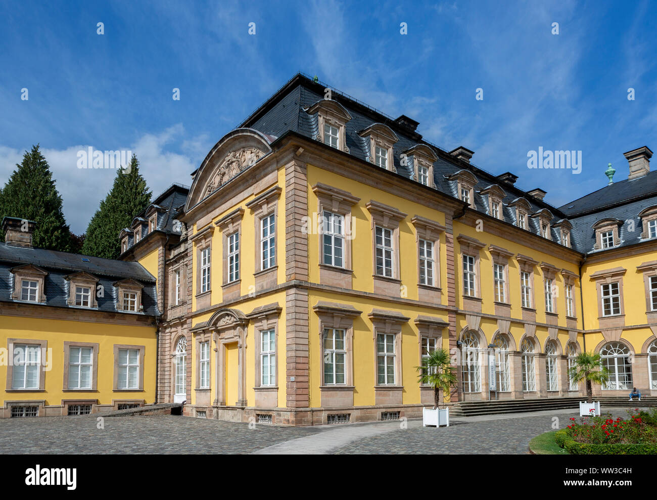 Architecture of the Arolsen castle in Bad Arolsen in the Sauerland ...