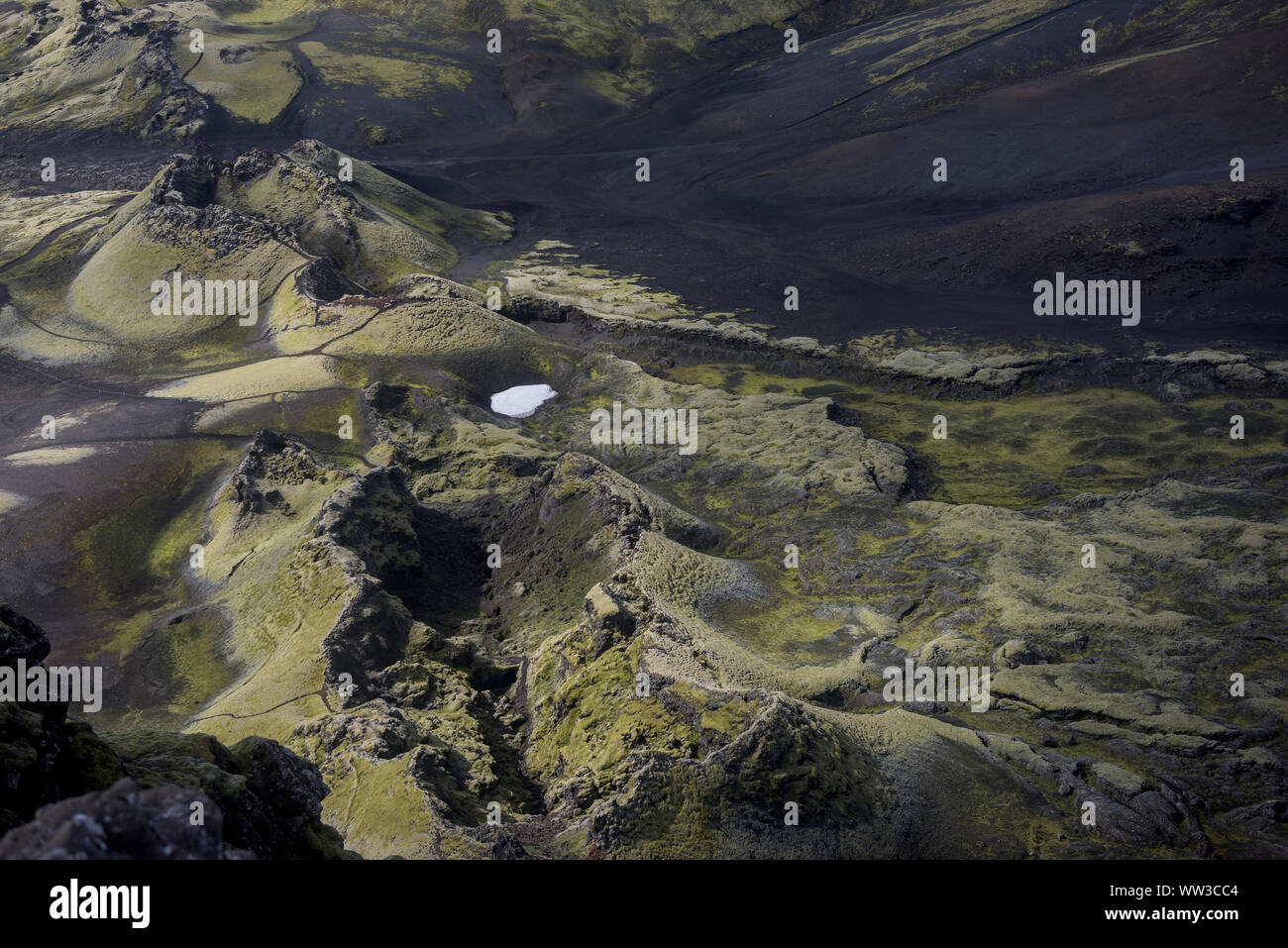 Iceland crater row hi-res stock photography and images - Alamy