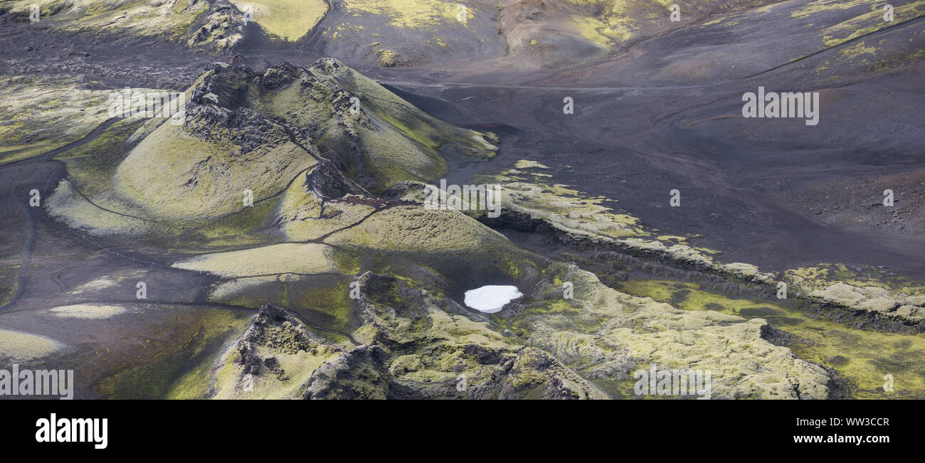 Iceland crater row hi-res stock photography and images - Alamy