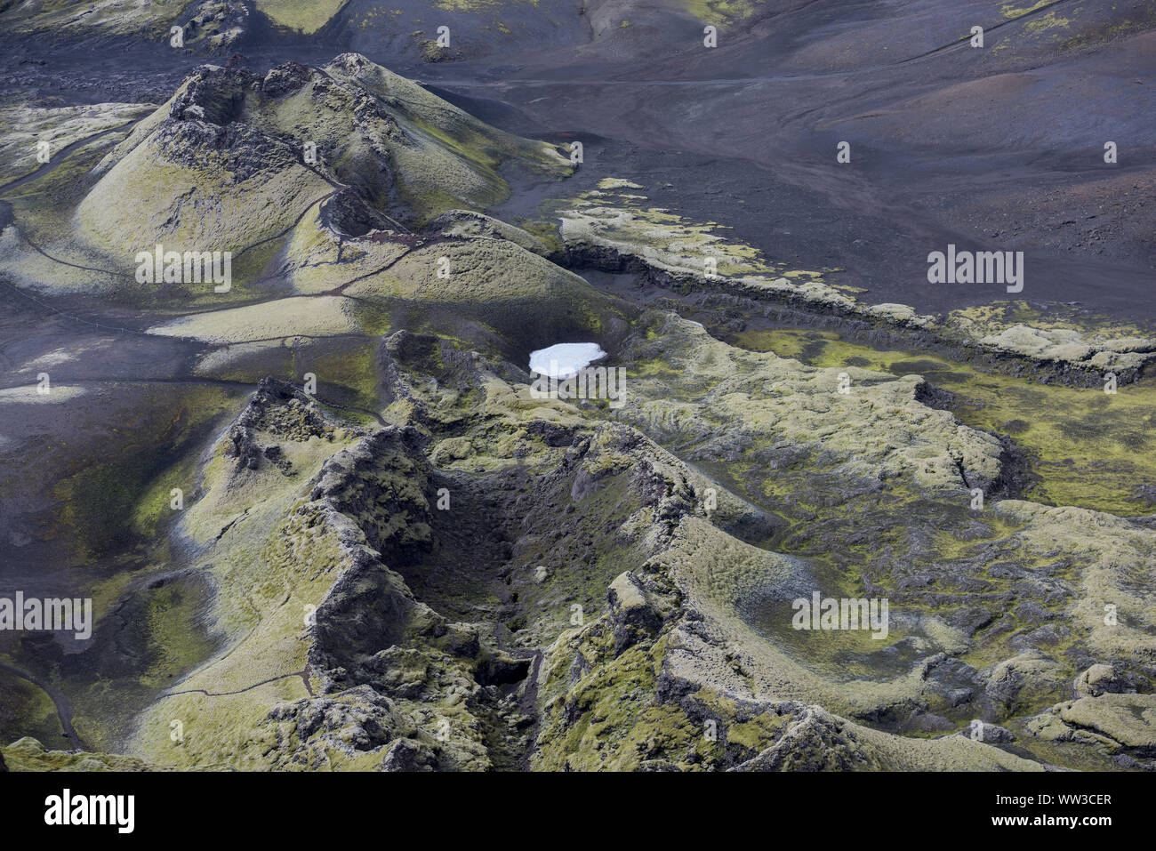 Laki craters in Iceland Stock Photo - Alamy