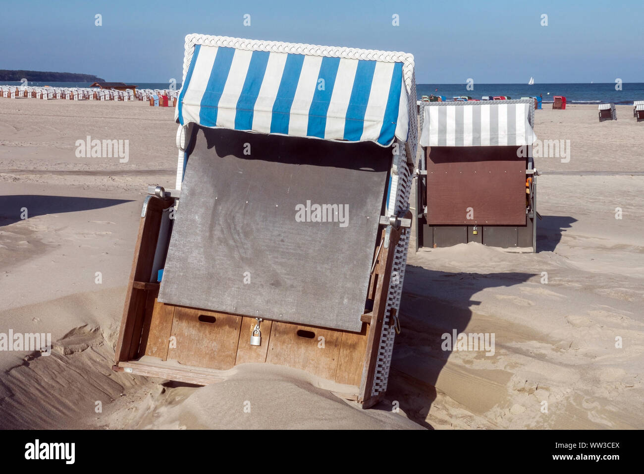 German baltic strandkorb beach basket hi-res stock photography and ...