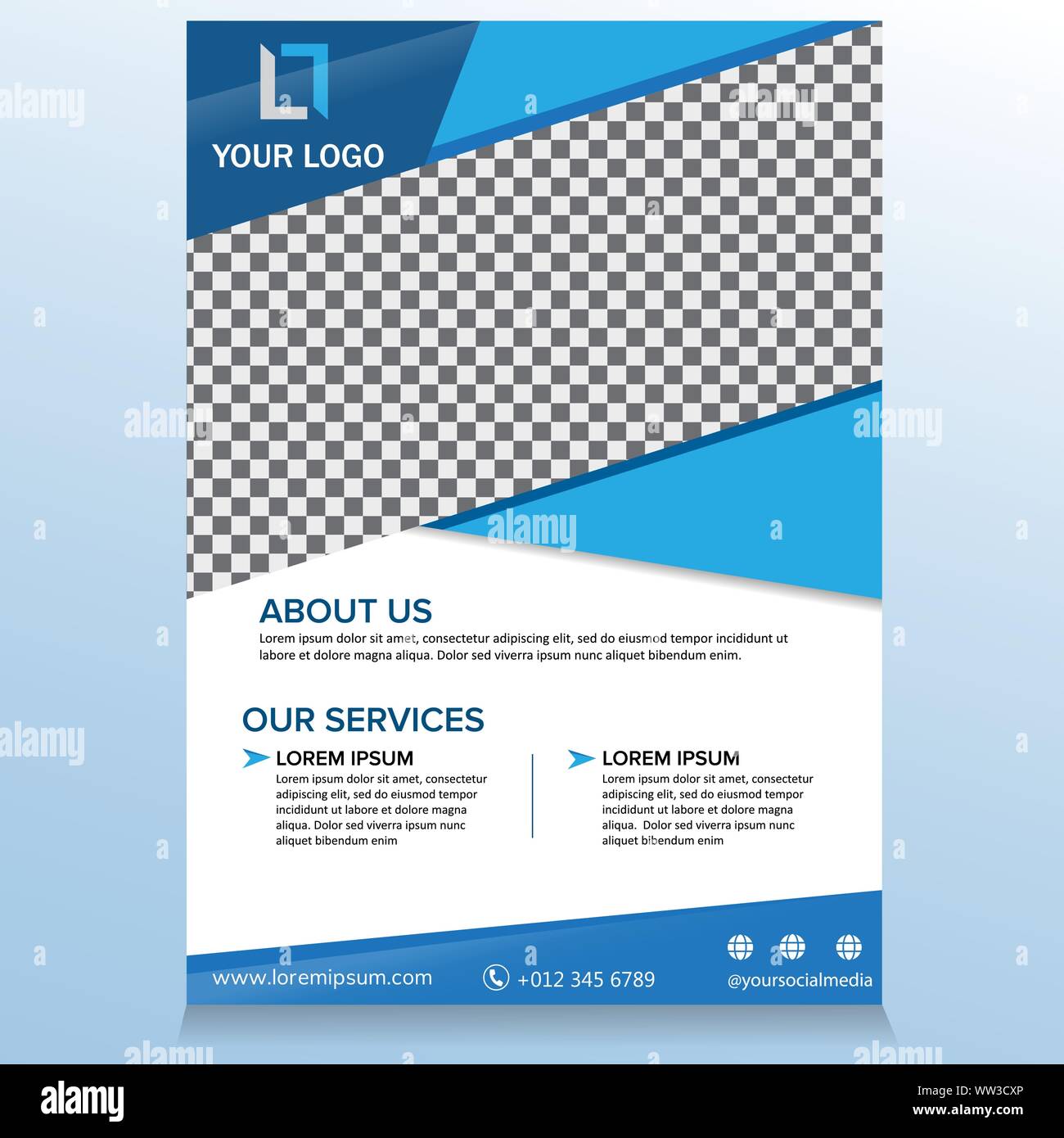 Business brochure flyer advertising a4 vector Stock Vector Image & Art ...