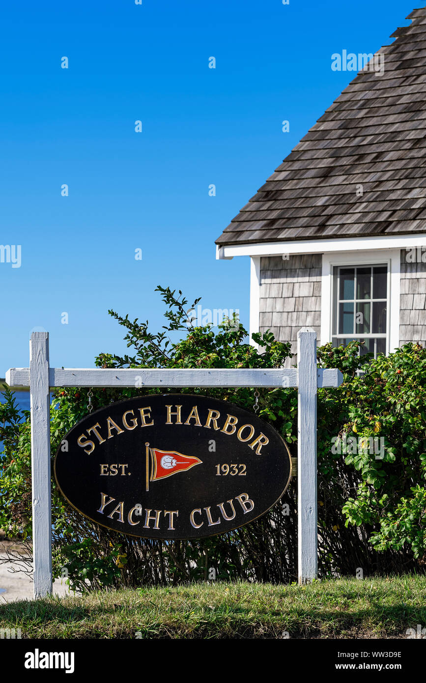 Chatham Harbor Yacht Club, Chatham, Cape Cod, Massachusetts, USA Stock ...