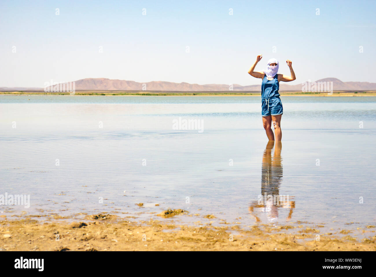 Desert oasis woman hi-res stock photography and images - Alamy