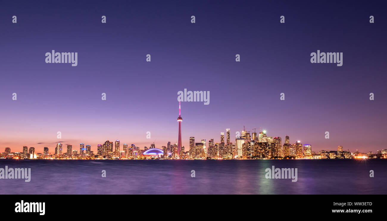Toronto skyscraper from Center Island, Ontario, Toronto Stock Photo - Alamy