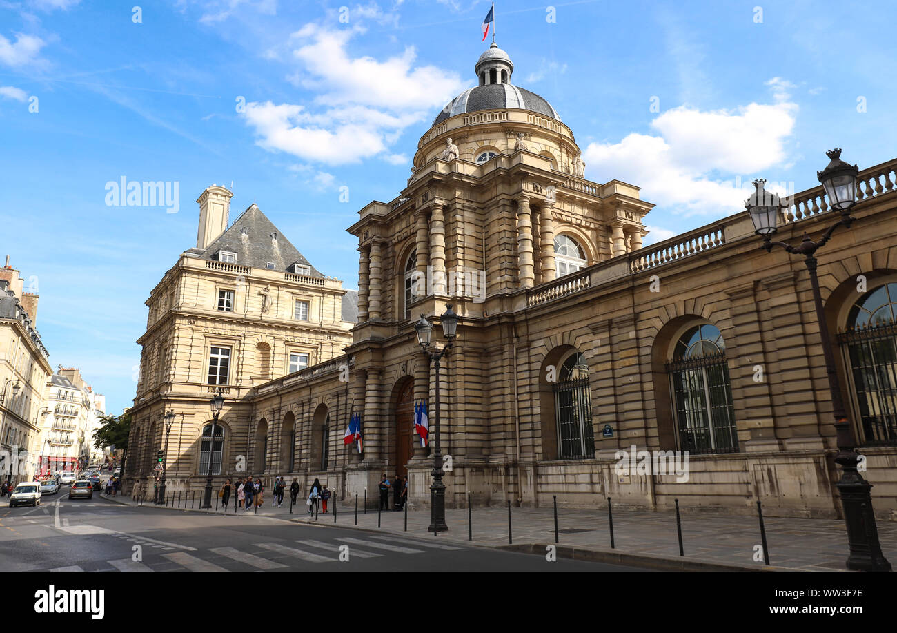 The Senate of France located at the Luxembourg Palace in the 6th ...