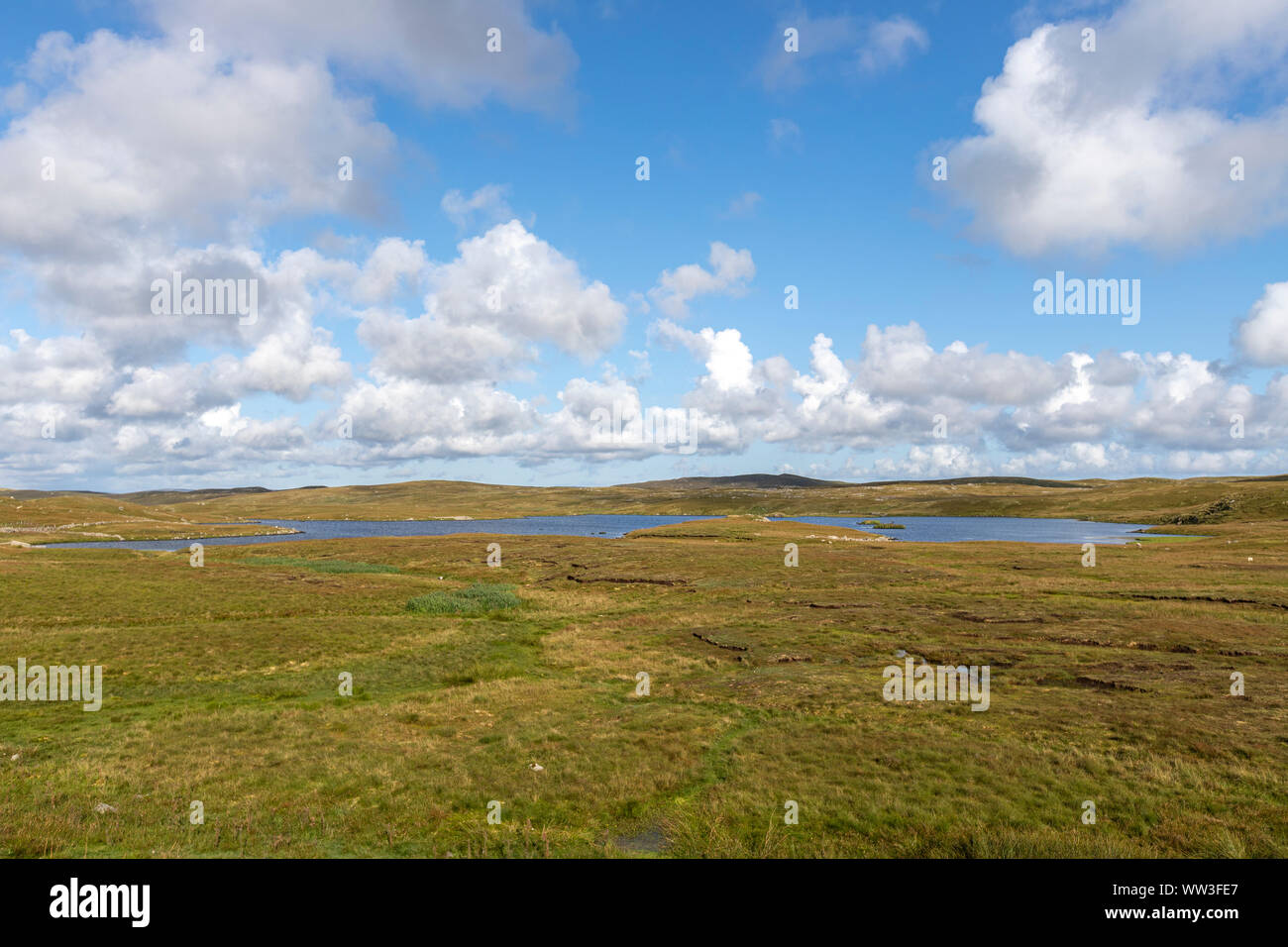 Landscape near Sandness, Mainland, Shetland islands, Scotland, UK Stock ...