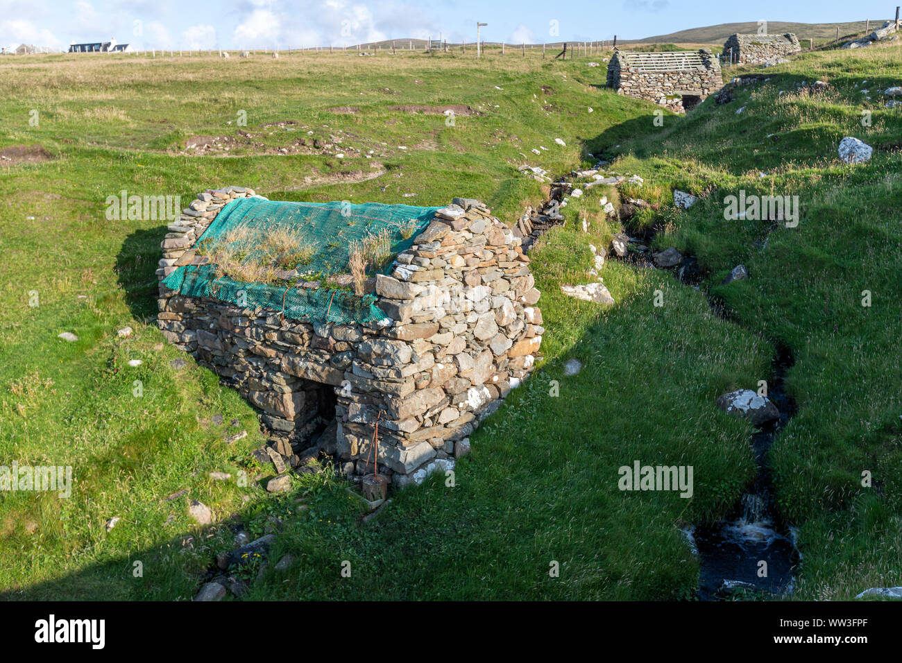 Huxter Ancient Water Mills, Sandness, Mainland, Shetland islands ...