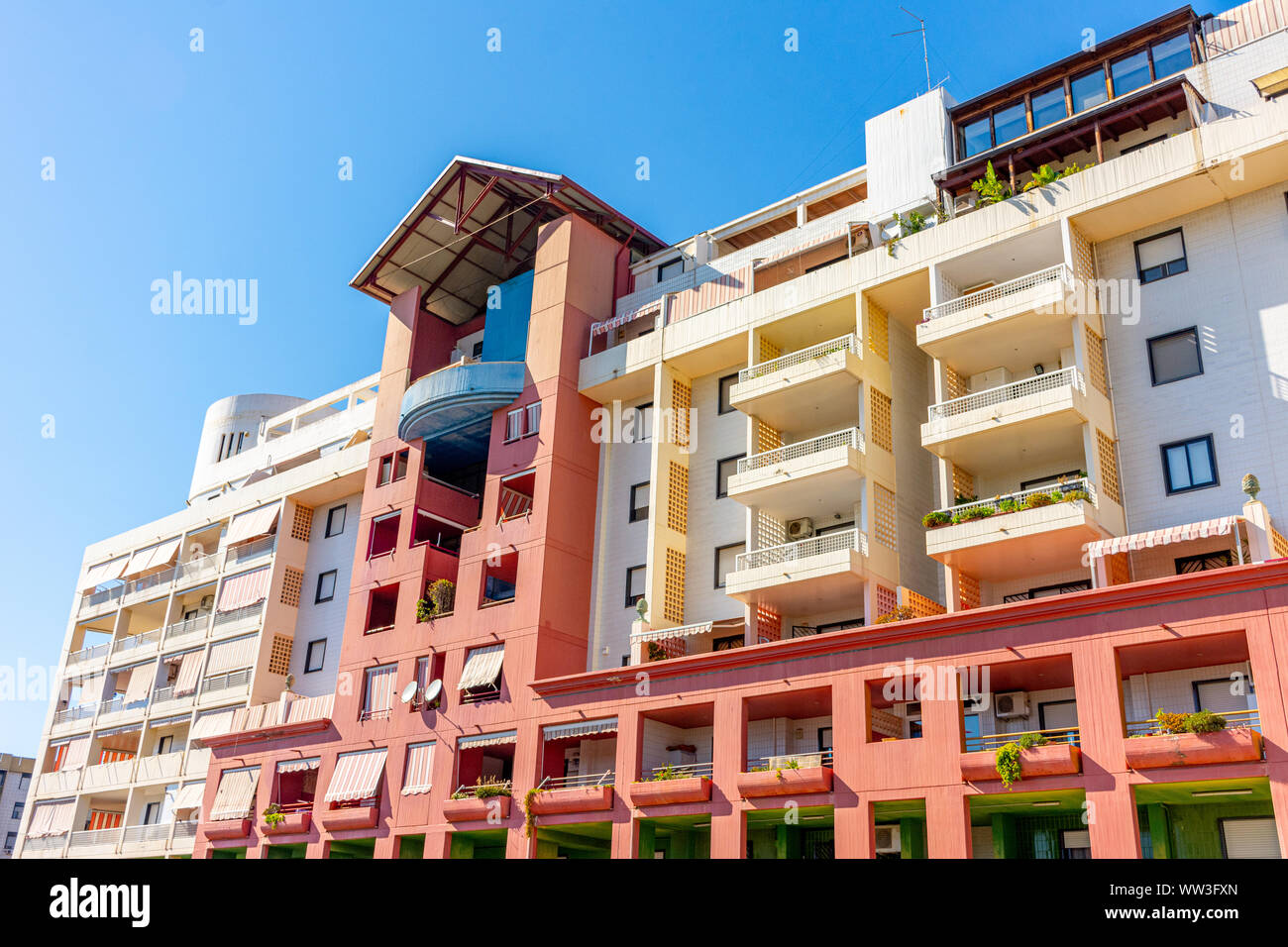 Modern houses with avant-garde architecture Stock Photo - Alamy