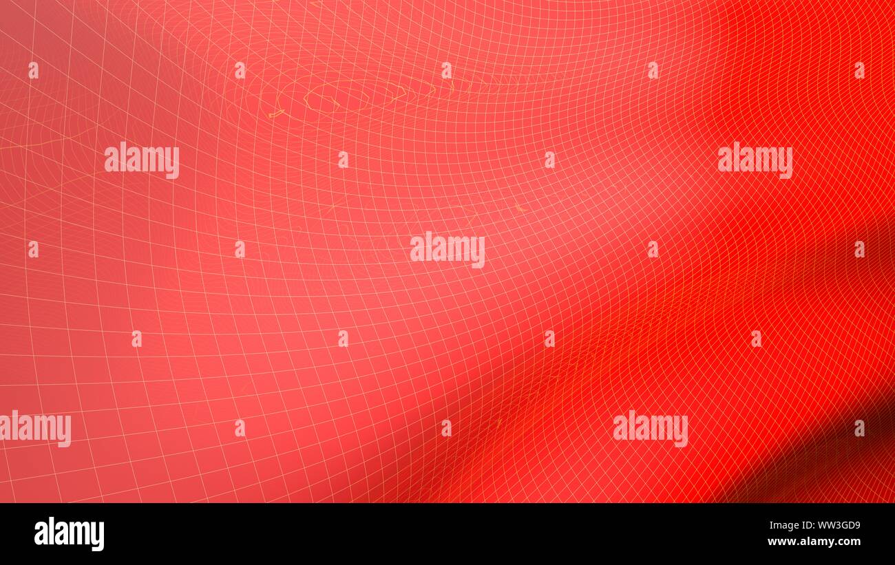 Red waving surface background - 3d rendering illustration Stock Photo ...