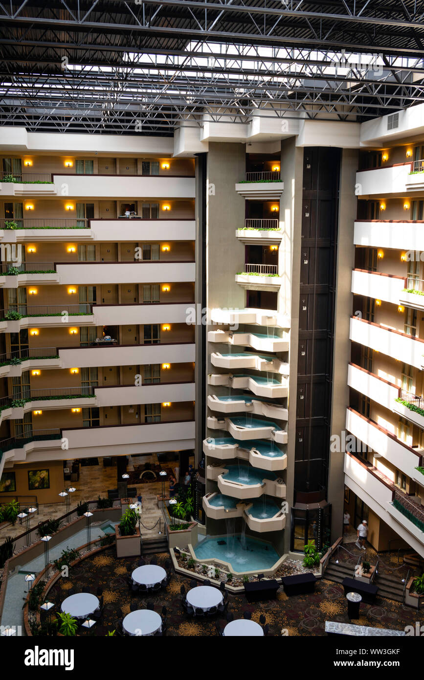 Interior photograph of a hotel. Embassy Suites by Hilton, Des Moines ...