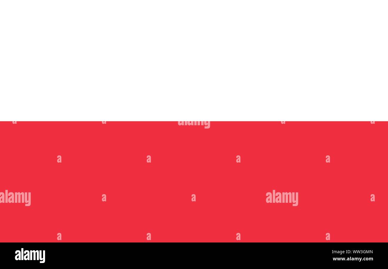 The national flag of Poland. Vector illustration. Warsaw Stock Vector ...