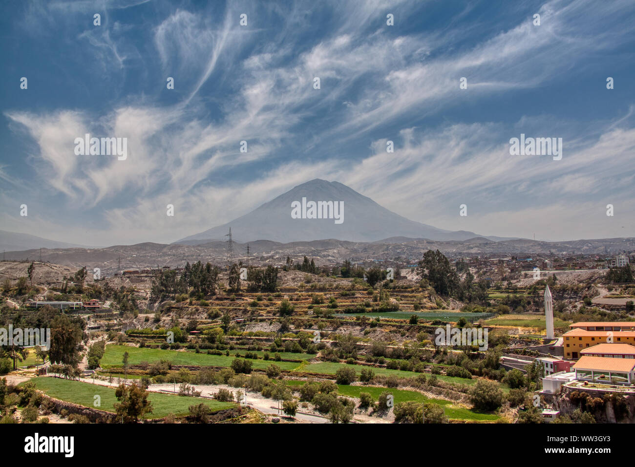 Misti volcano in Arequipa, Peru Stock Photo - Alamy