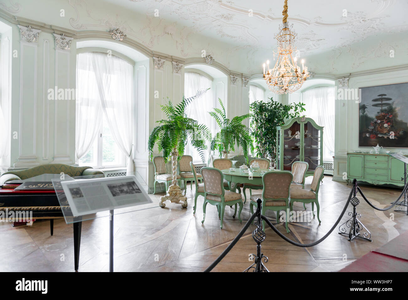 Rococo castle interior hi-res stock photography and images - Alamy