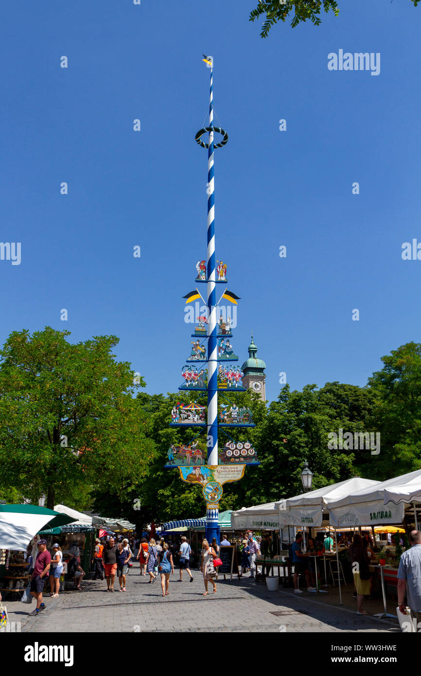 View viktualienmarkt in munich hi-res stock photography and images - Alamy
