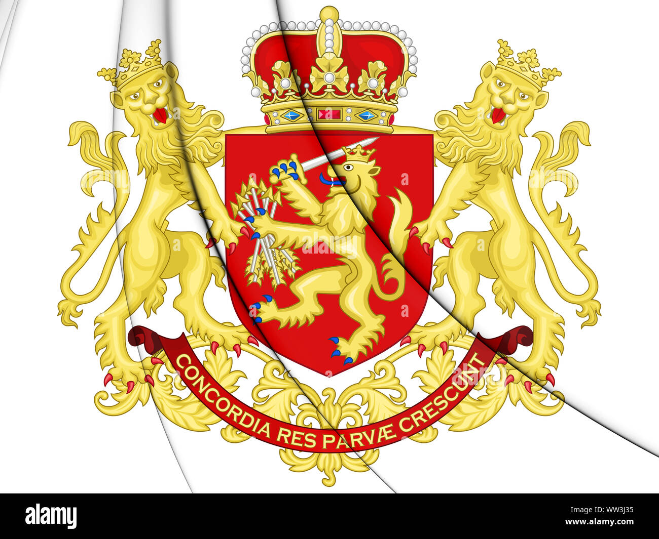 Republic of the United Netherlands Coat of Arms (after 1665). 3D ...