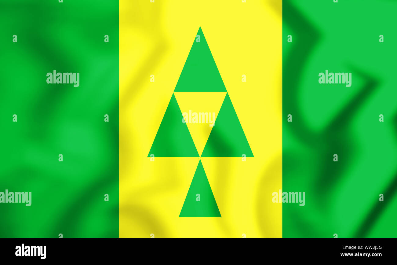 3D Flag of Prince Albert (Saskatchewan), Canada. 3D Illustration Stock ...