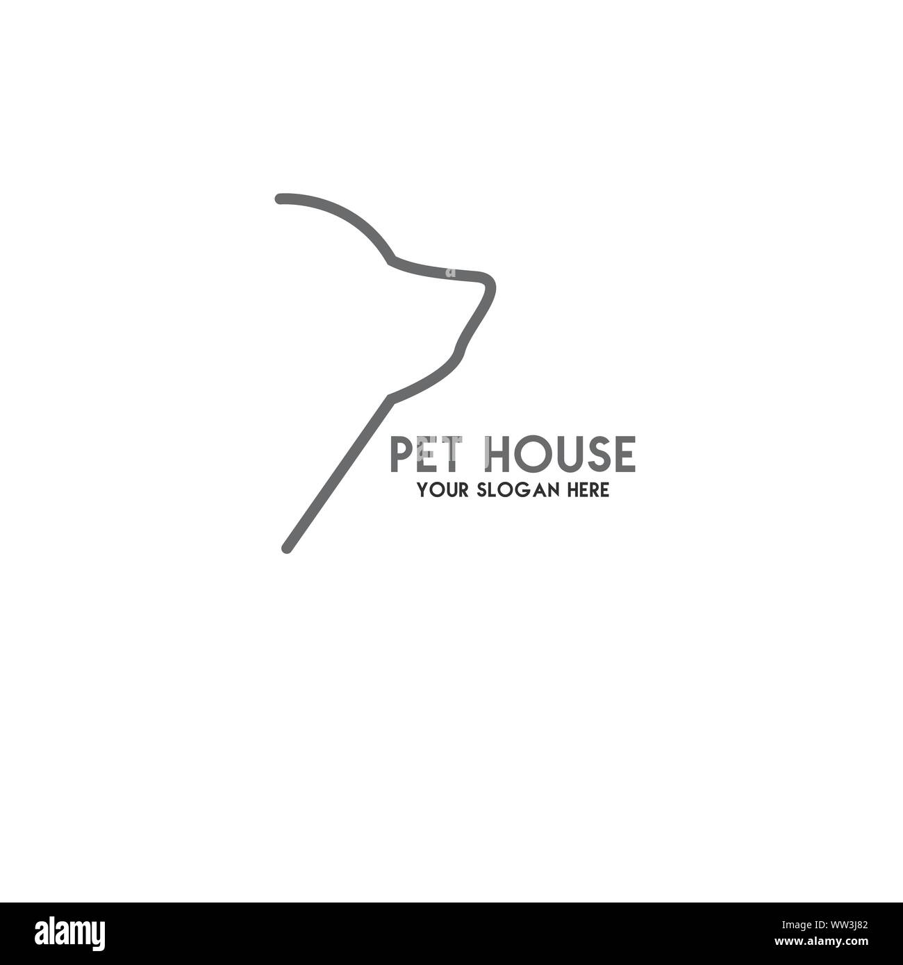 Pet House Logos Vector Work Stock Vector Image & Art - Alamy