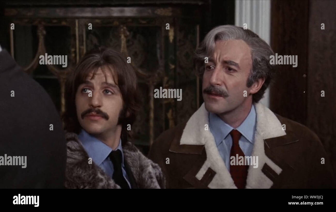 London. UK. Peter Sellers and Ringo Starr in a scene in ©Grand Film ...