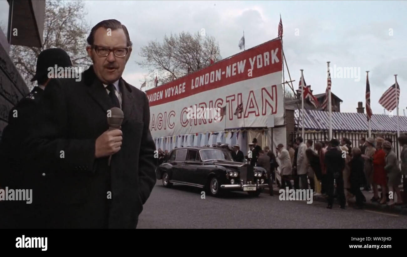 London. UK. Alan Whicker in a scene in ©Grand Film Limited, The Magic ...