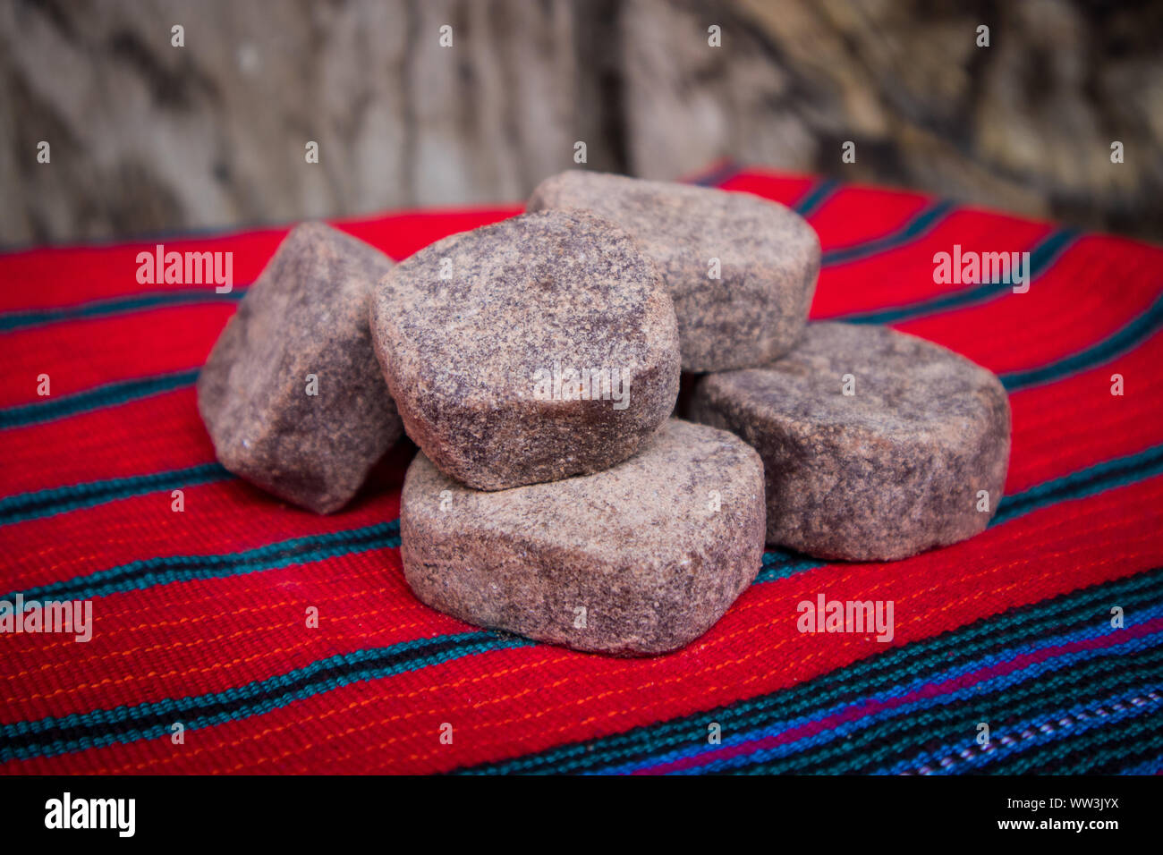 Traditional Handmade Chocolate Squares in Guatemala Stock Photo - Alamy