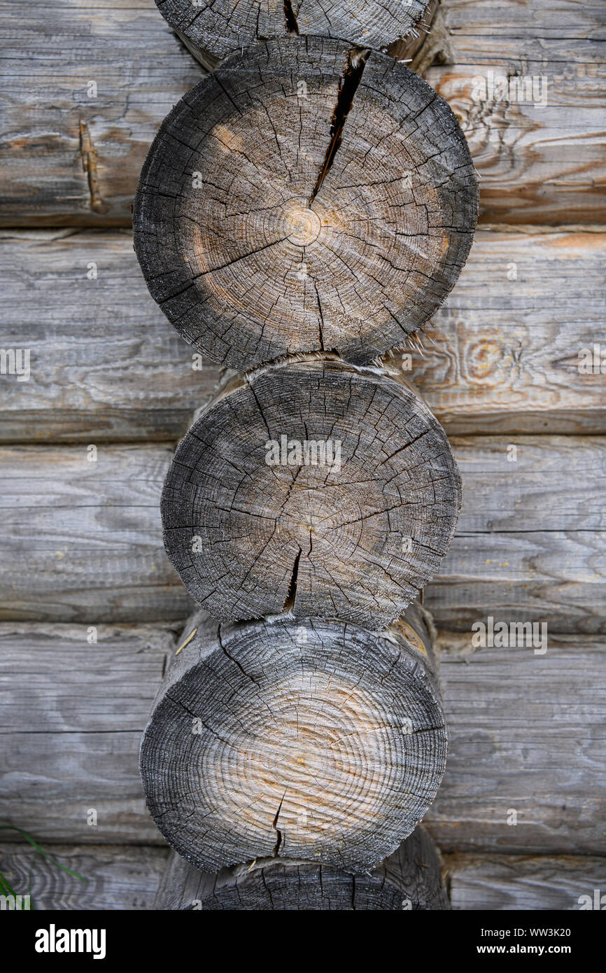 Old log cabin interior walls hi-res stock photography and images - Alamy