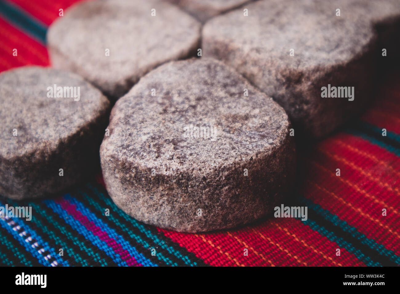 Traditional Handmade Chocolate Squares in Guatemala Stock Photo - Alamy