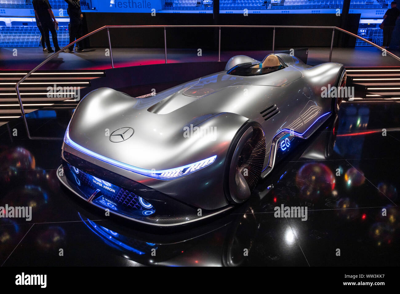 electric Mercedes Vision EQ Silver Arrow presentation at IAA 2019 Stock ...