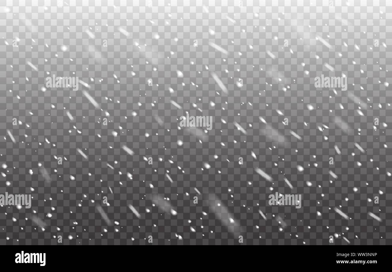 Snow background. Snowfall realistic on transparent backdrop. Snow ...