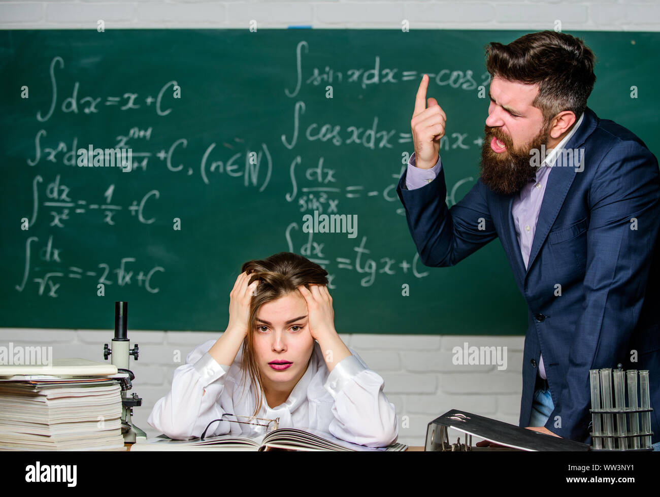 Serious teacher – Telegraph