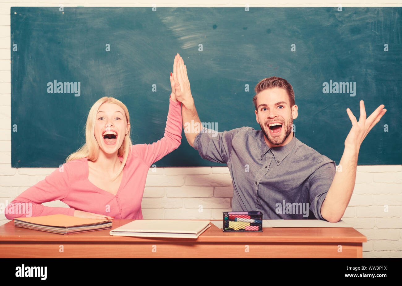 Student life. Lesson and blackboard. Teachers day. Modern school ...