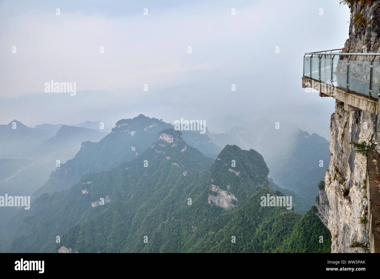 Tianmen Mountain, Heaven's Gate Mountain, is located within Tianmen ...